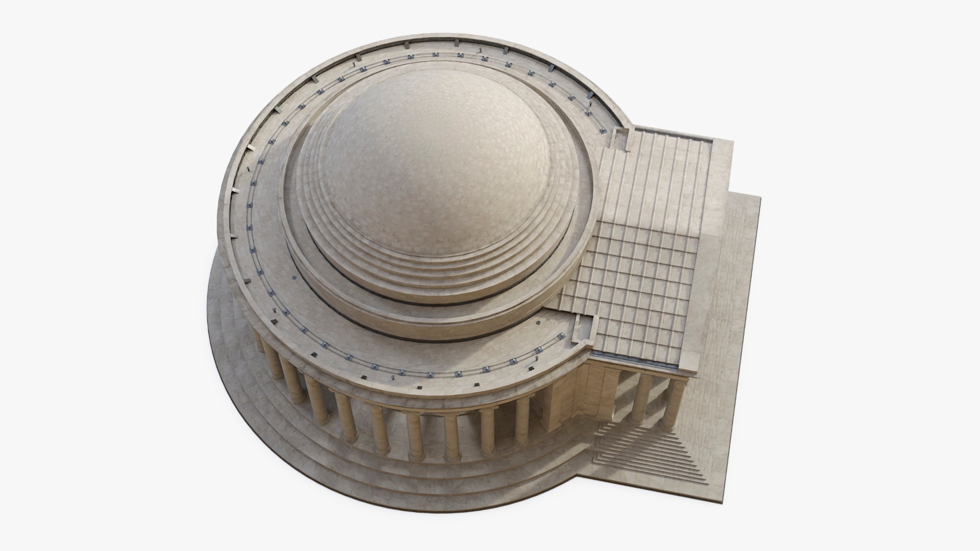 3D Thomas Jefferson Memorial Model - TurboSquid 2277396