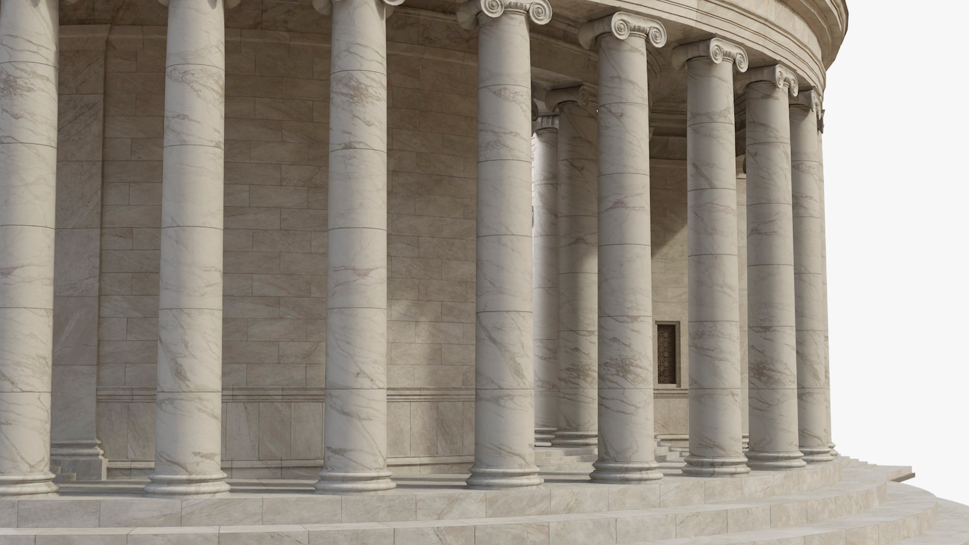 3D Thomas Jefferson Memorial Model - TurboSquid 2277396