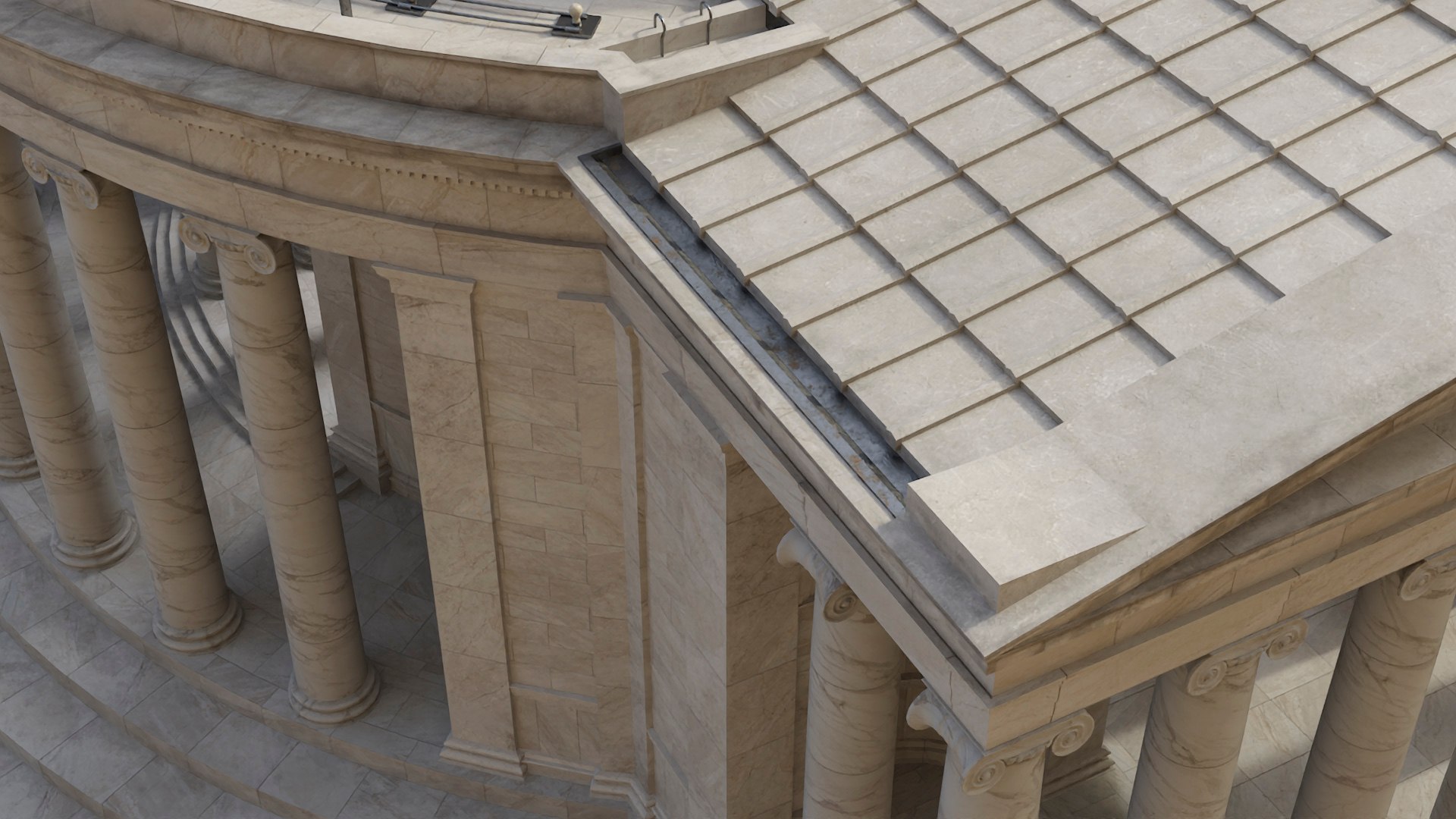 3D Thomas Jefferson Memorial Model - TurboSquid 2277396