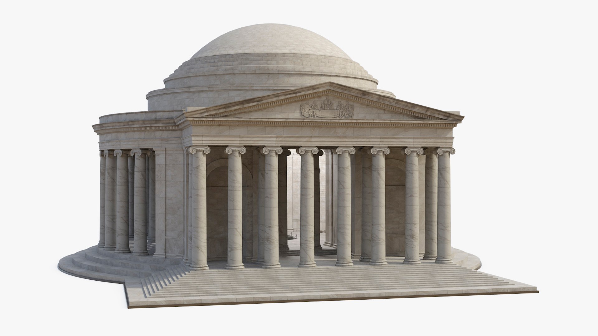 3D Thomas Jefferson Memorial Model - TurboSquid 2277396
