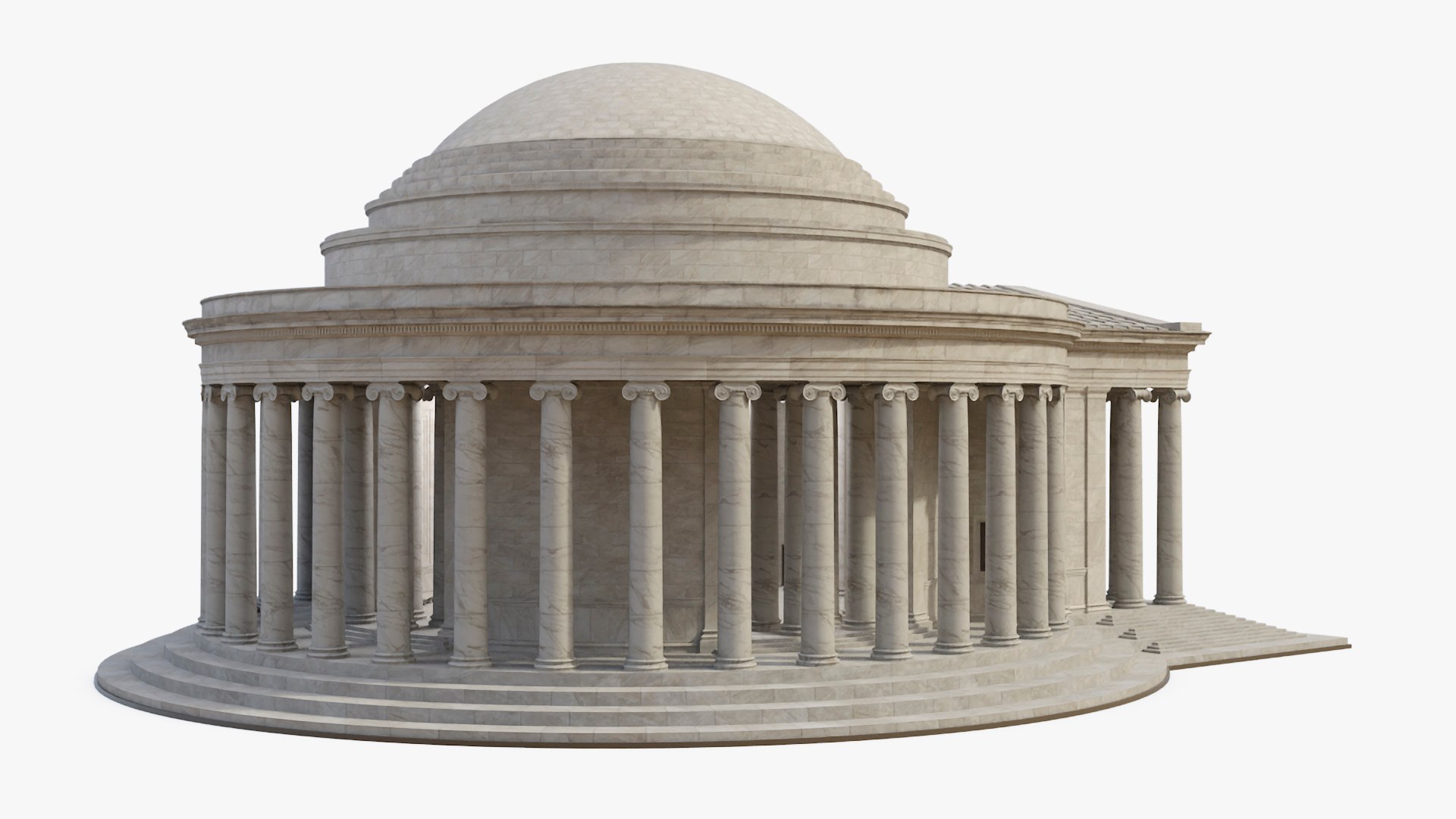 3D Thomas Jefferson Memorial Model - TurboSquid 2277396