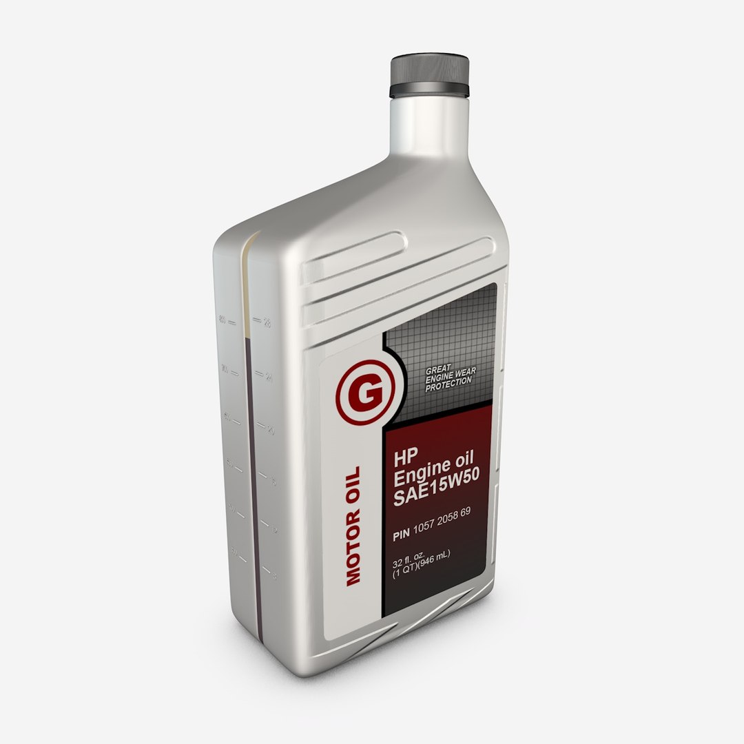 Motor Oil Bottle 3d Model