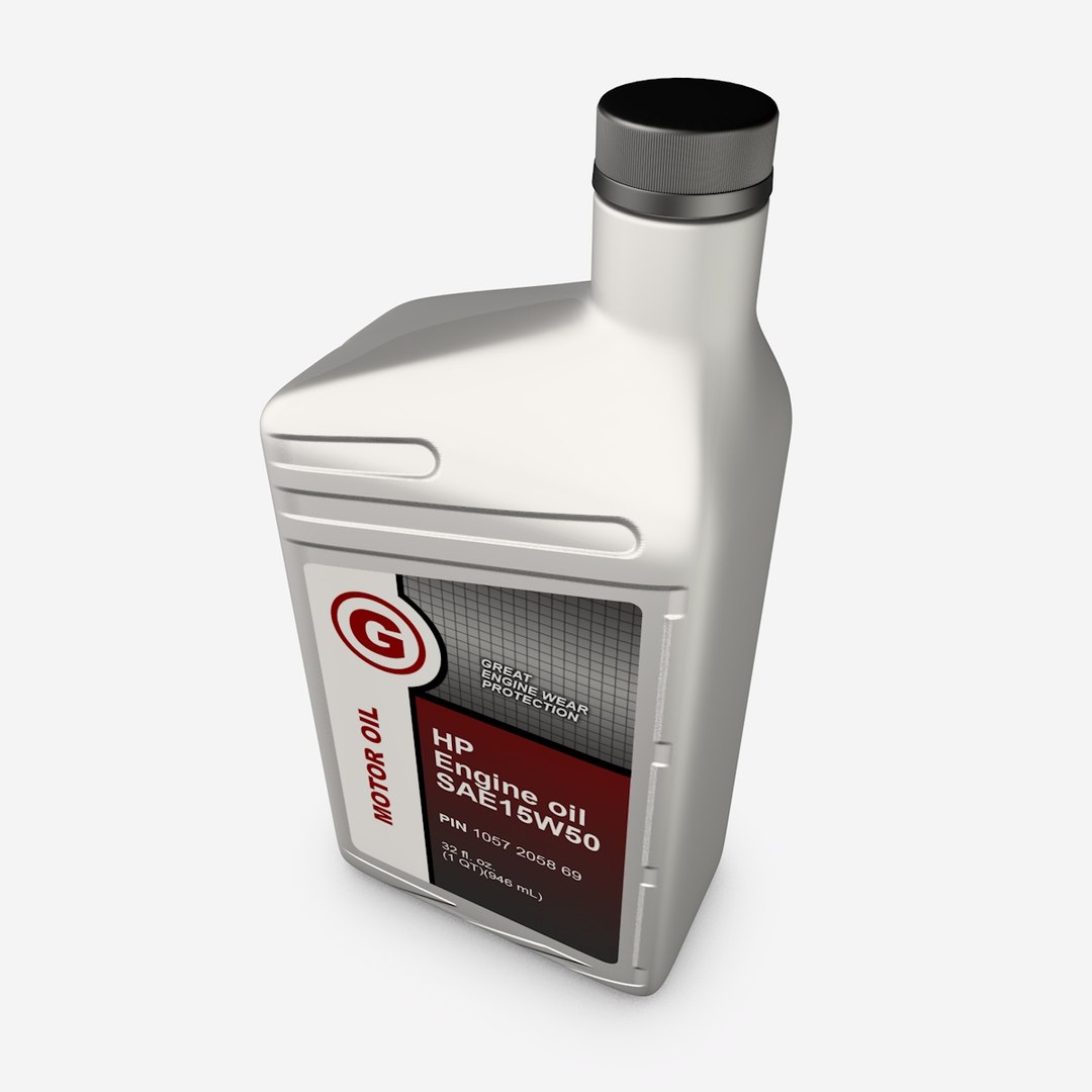 Motor Oil Bottle 3d Model
