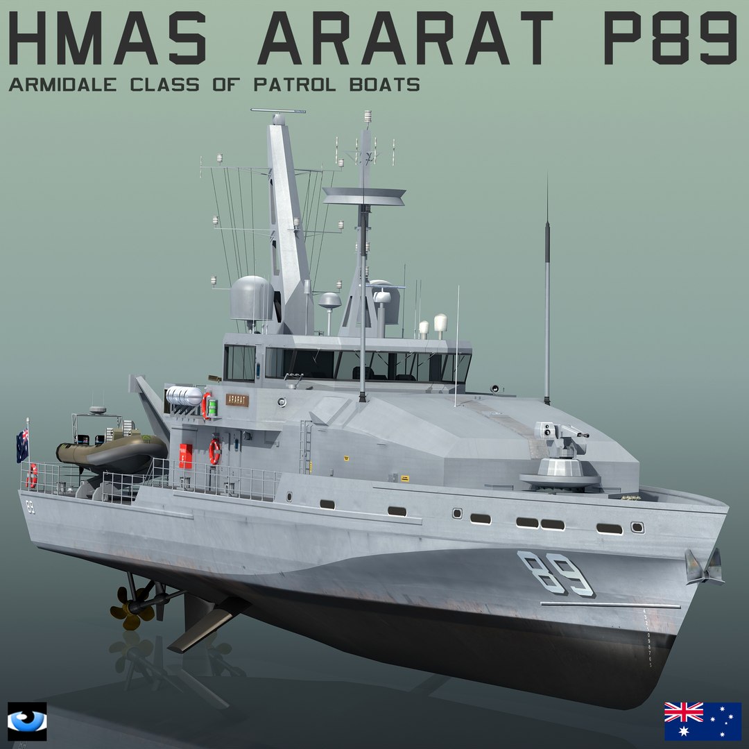 3D HMAS Ararat P89 Patrol Boat IMO 4512908 - TurboSquid 2192242