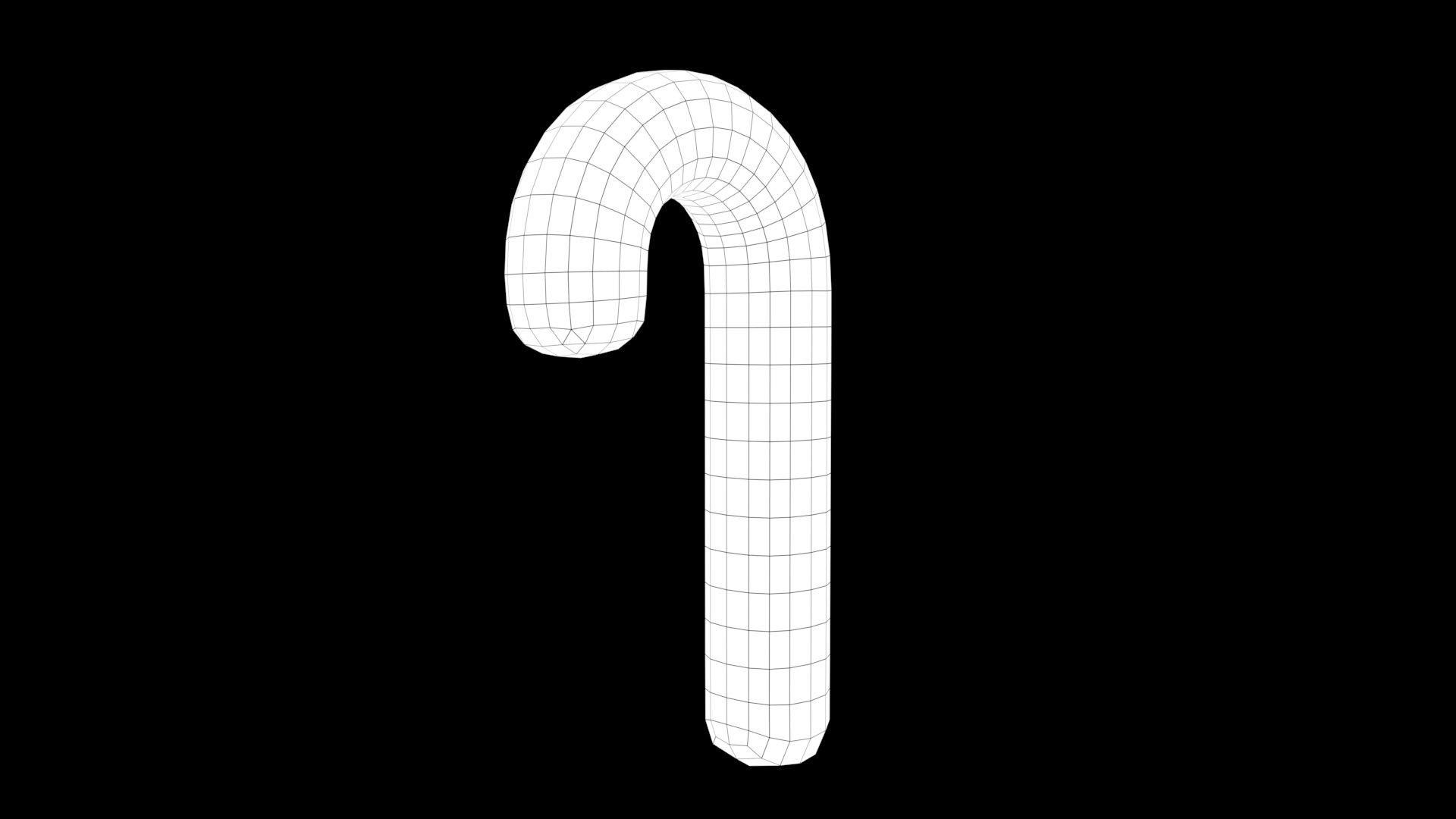 Free Low - Poly Cute Candy Cane 3D Model - TurboSquid 1993290