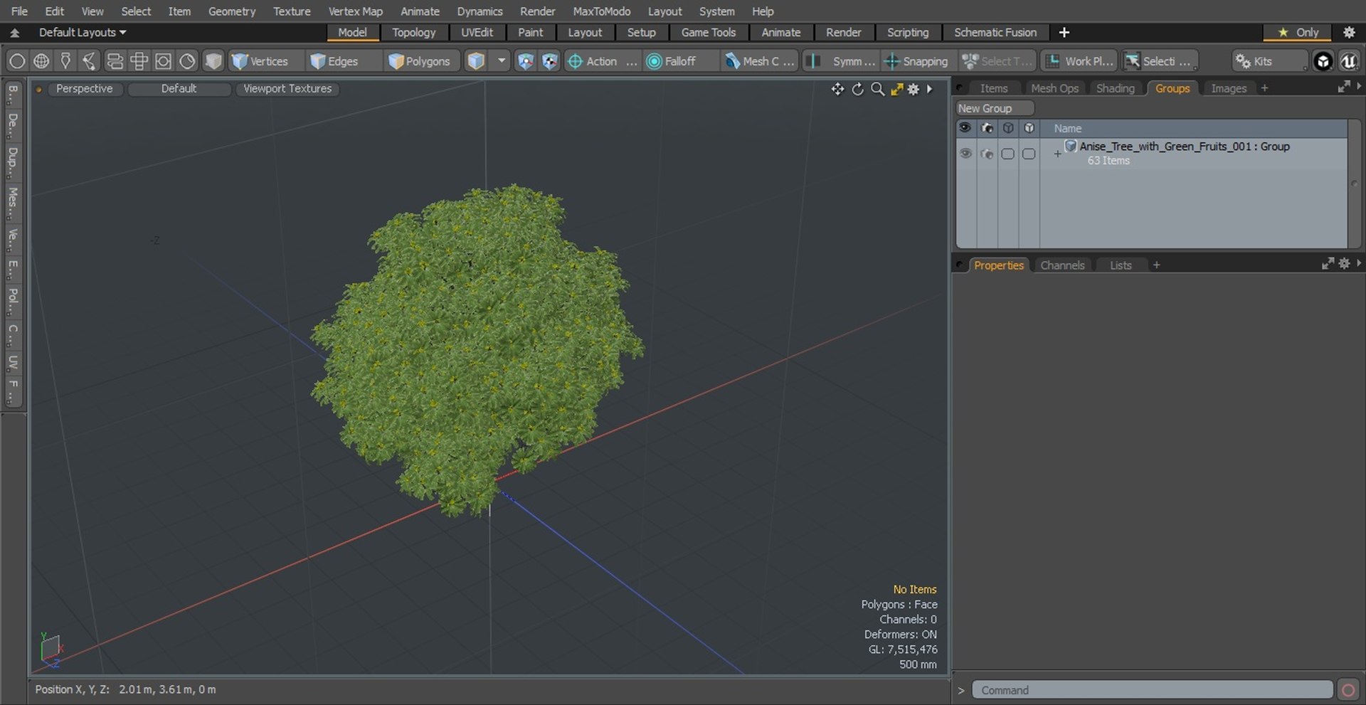 Anise Tree with Green Fruits 3D model - TurboSquid 1994237