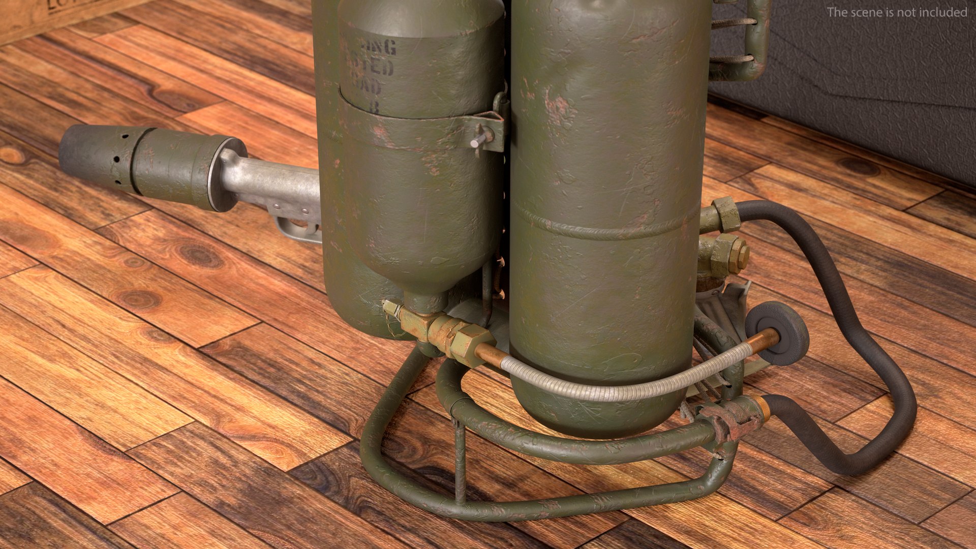 M2 Flamethrower Backpack 3D model - TurboSquid 2183881