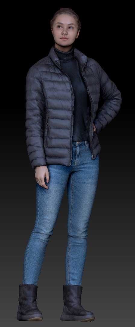 Human woman character 3D model - TurboSquid 1460782
