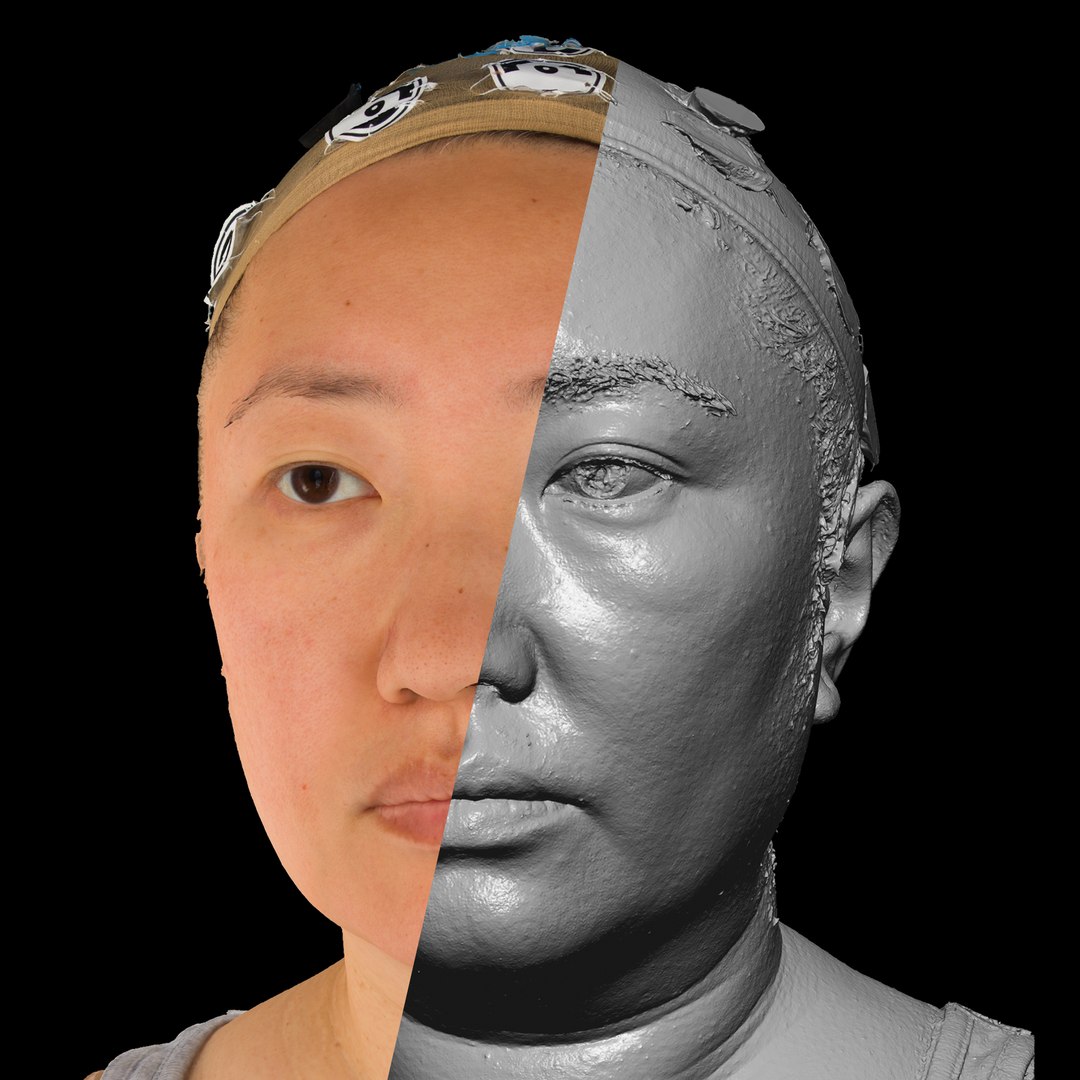 3D Asian Female 40s Head Scan 016 - TurboSquid 2062596