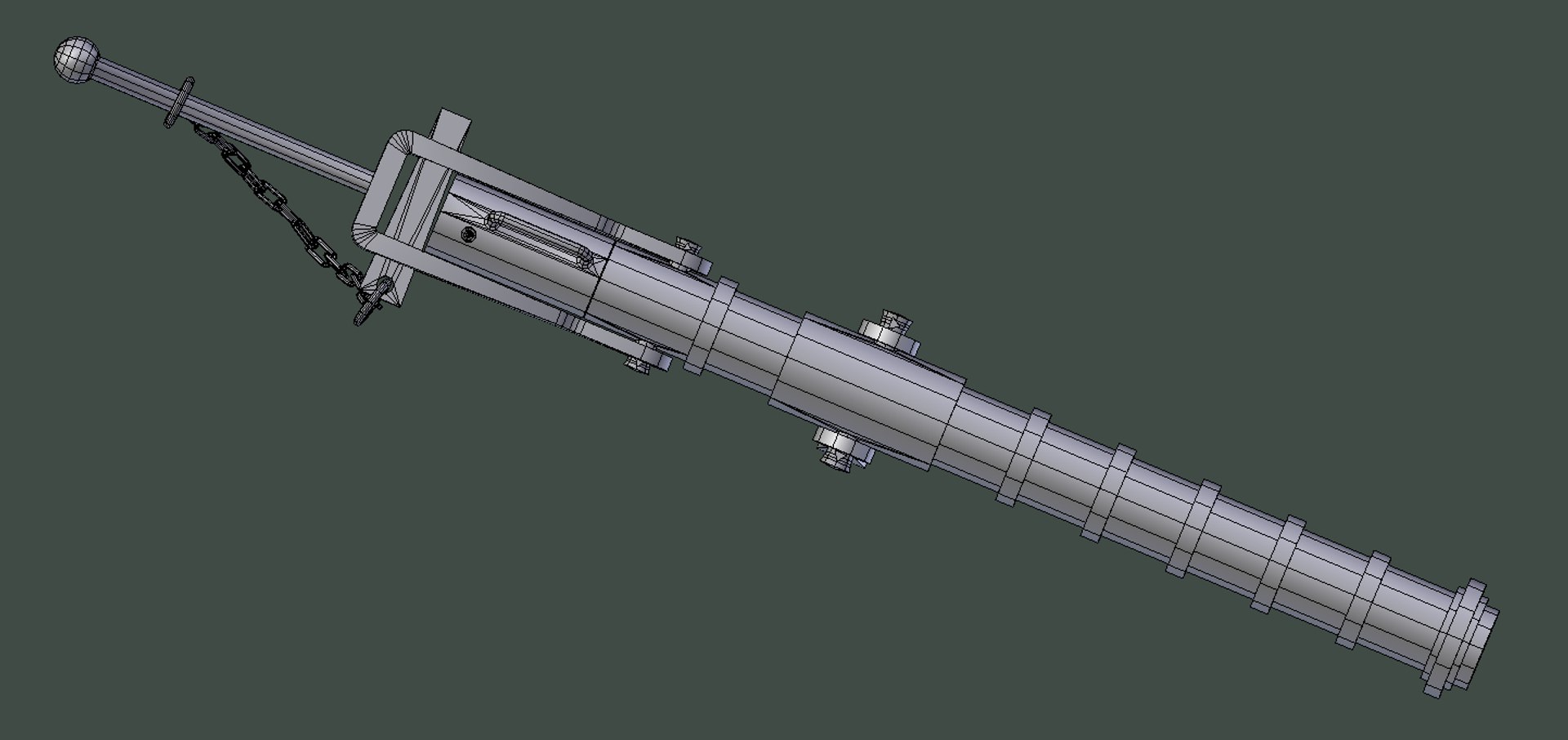 3D Falconete Cannon Model - TurboSquid 1366106