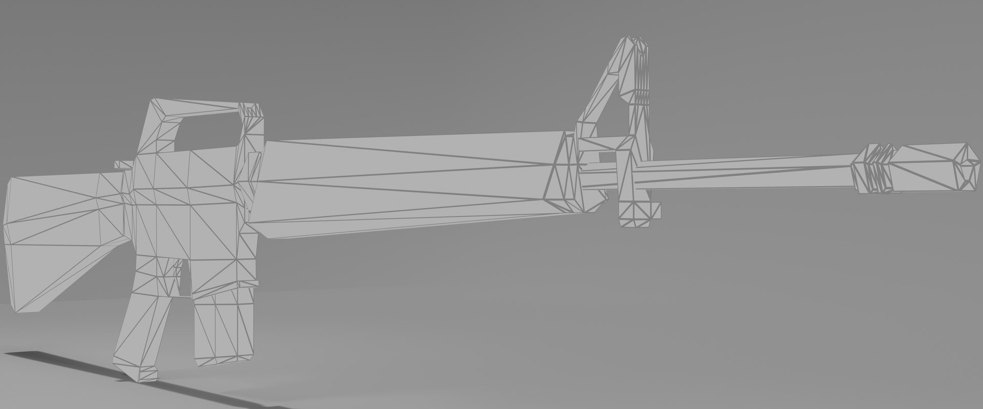 PS1 Prop - Retro M16A1 3D model - TurboSquid 1851367