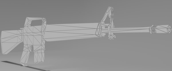 PS1 Prop - Retro M16A1 3D model - TurboSquid 1851367