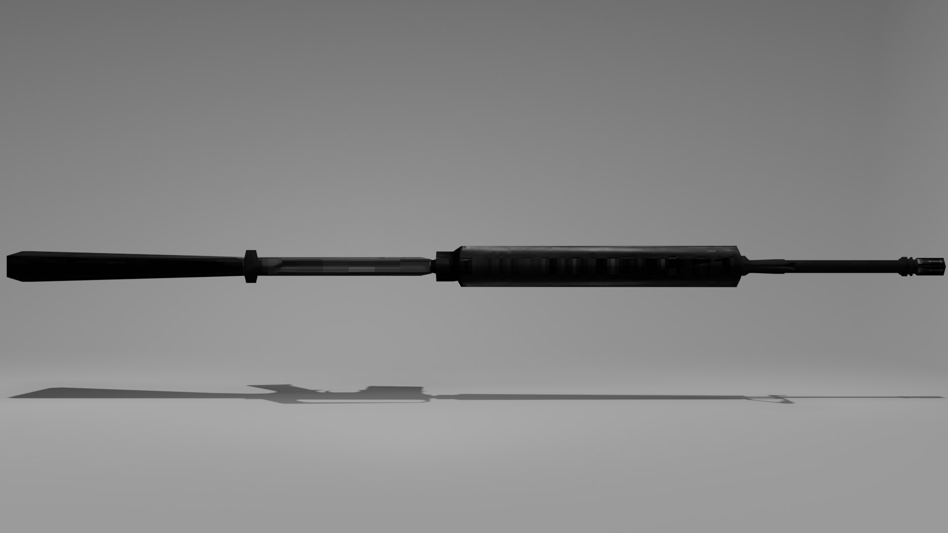 PS1 Prop - Retro M16A1 3D model - TurboSquid 1851367