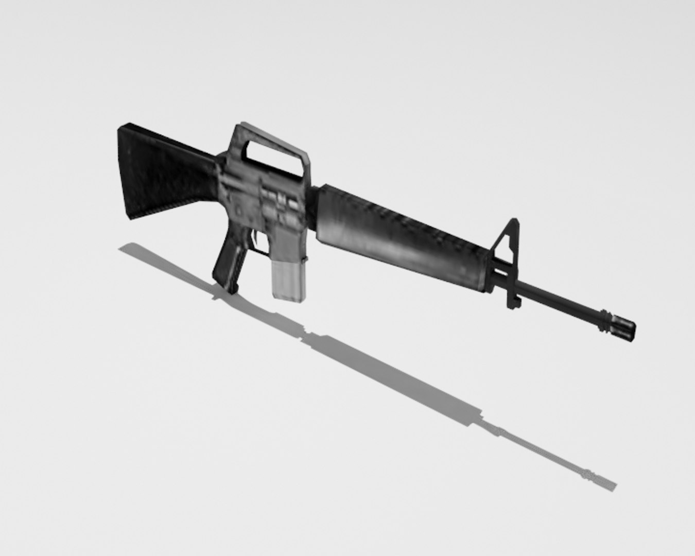 PS1 Prop - Retro M16A1 3D model - TurboSquid 1851367