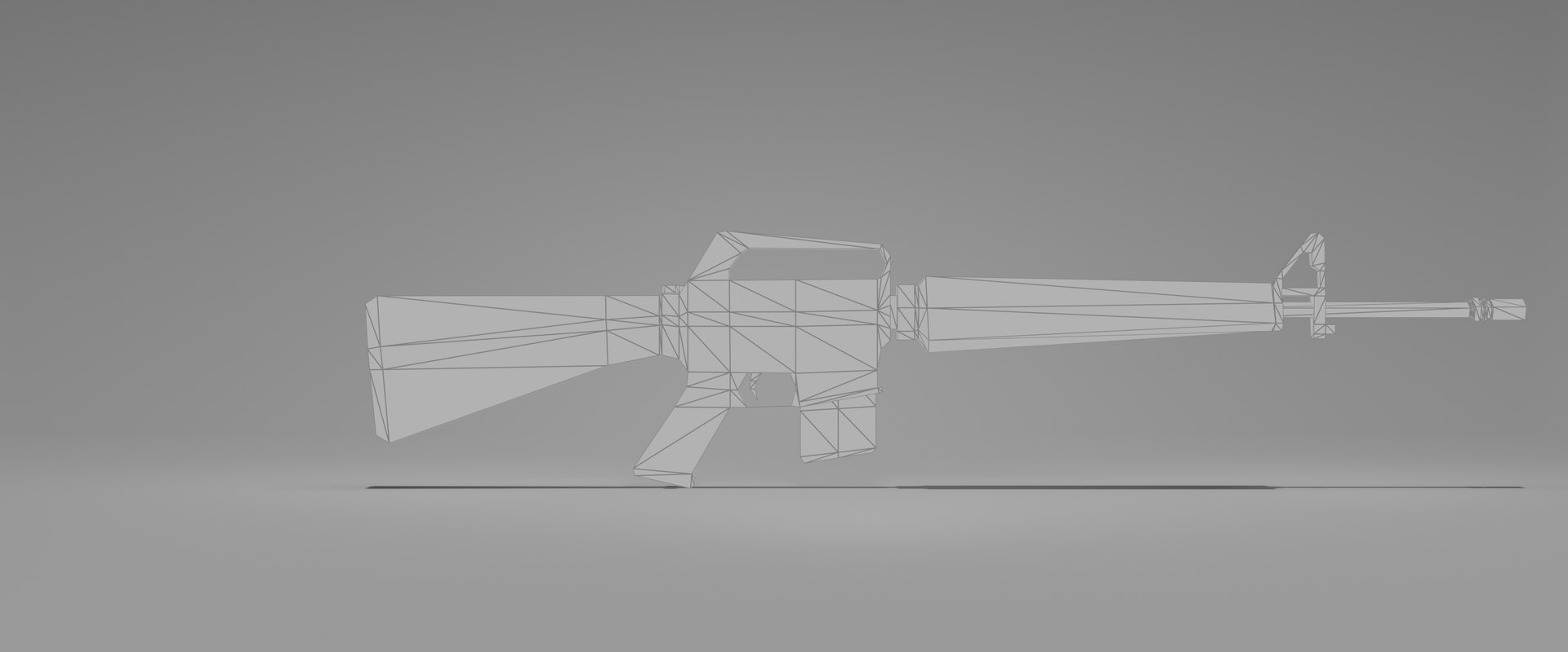 PS1 Prop - Retro M16A1 3D model - TurboSquid 1851367