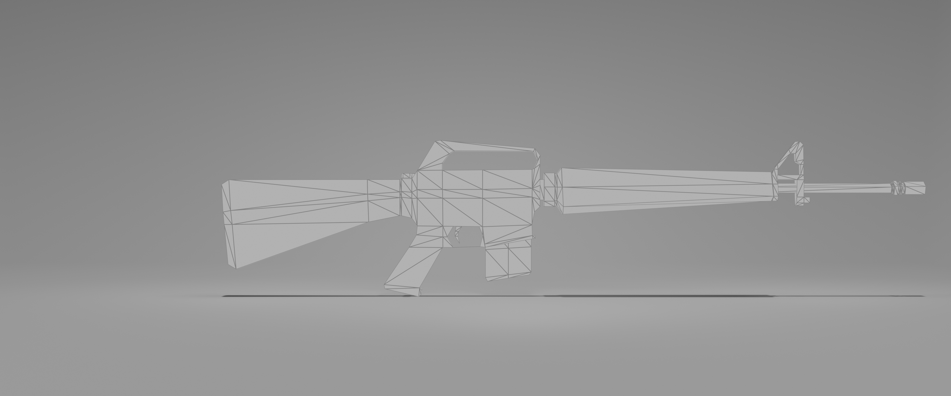 PS1 Prop - Retro M16A1 3D model - TurboSquid 1851367