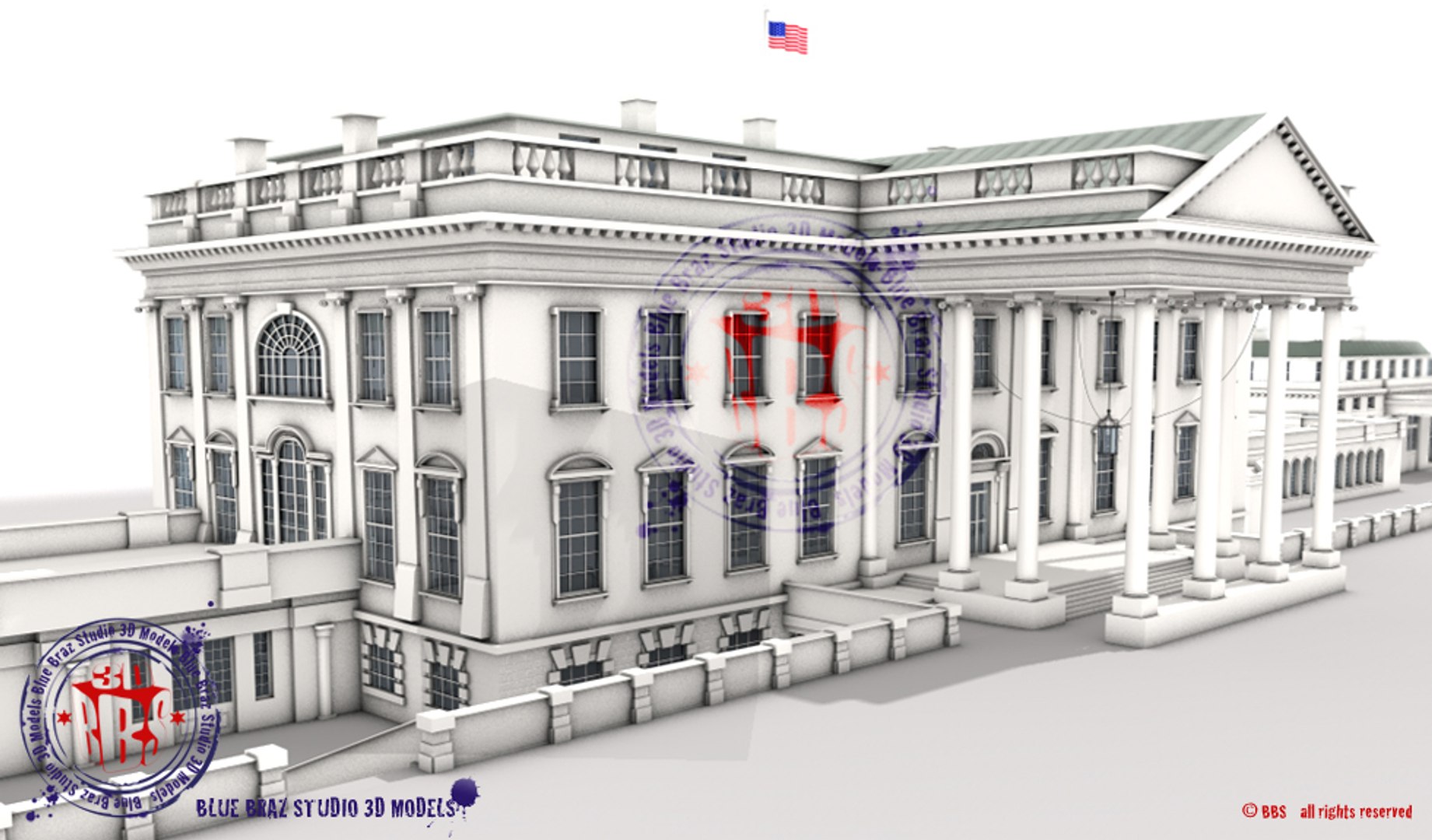 3d Model White House Complex