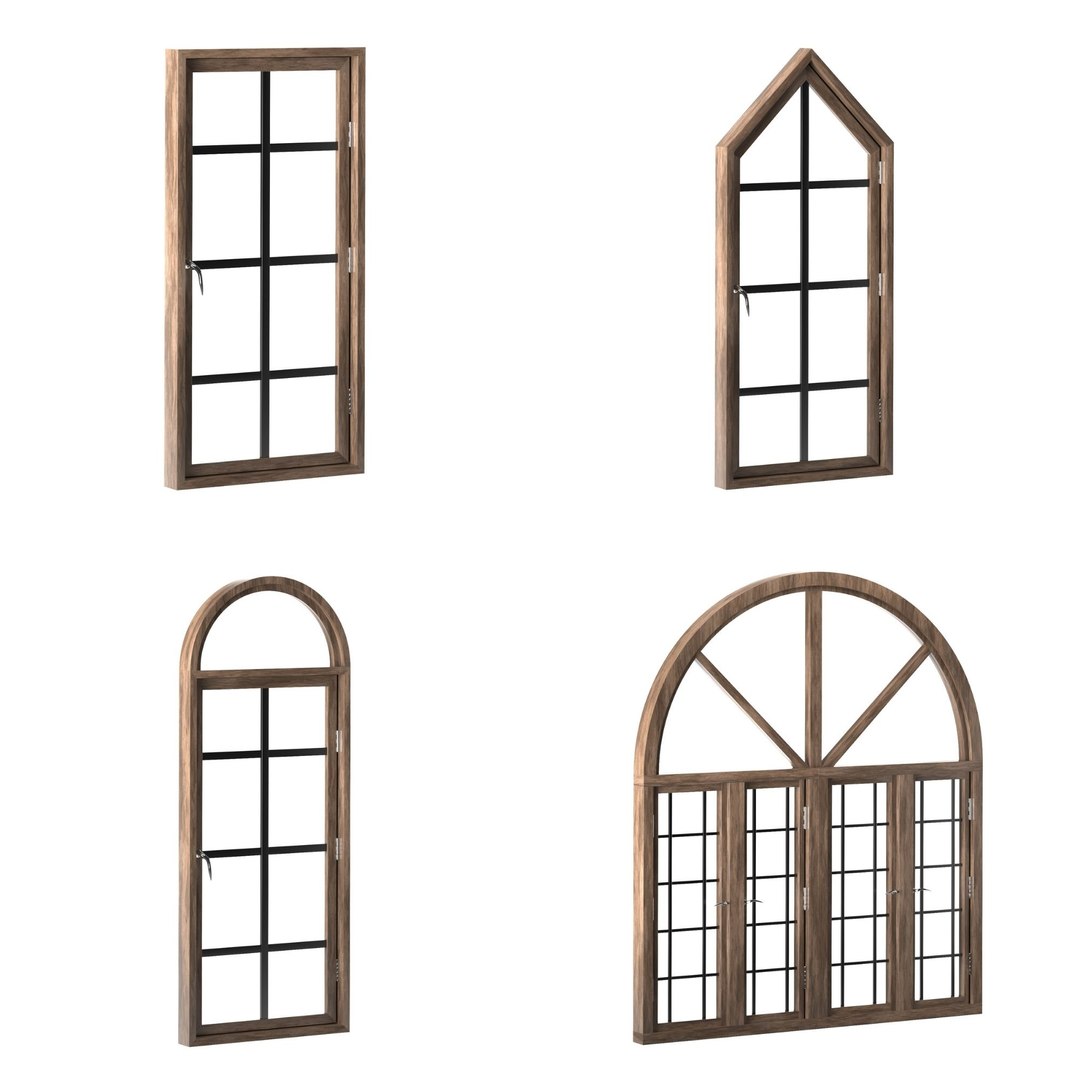 Arch Style Windows Model - TurboSquid 1817390