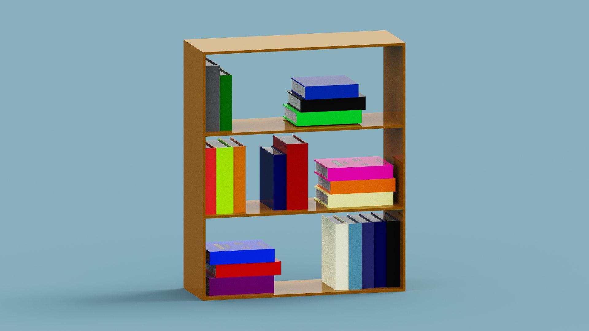 Voxel Bookshelf Low-poly 3D Model 3D Model - TurboSquid 1988523