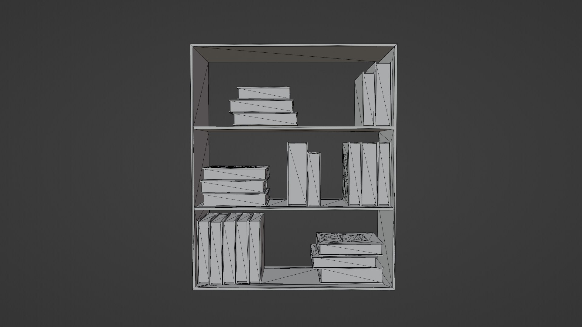 Voxel Bookshelf Low-poly 3D Model 3D Model - TurboSquid 1988523