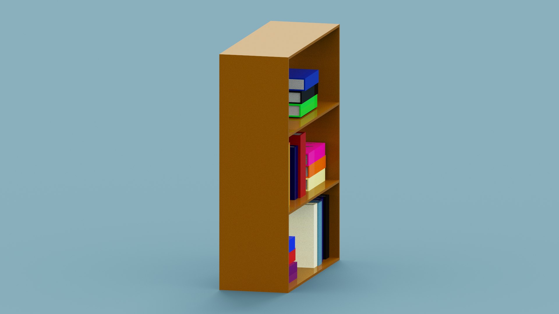 Voxel Bookshelf Low-poly 3D Model 3D Model - TurboSquid 1988523