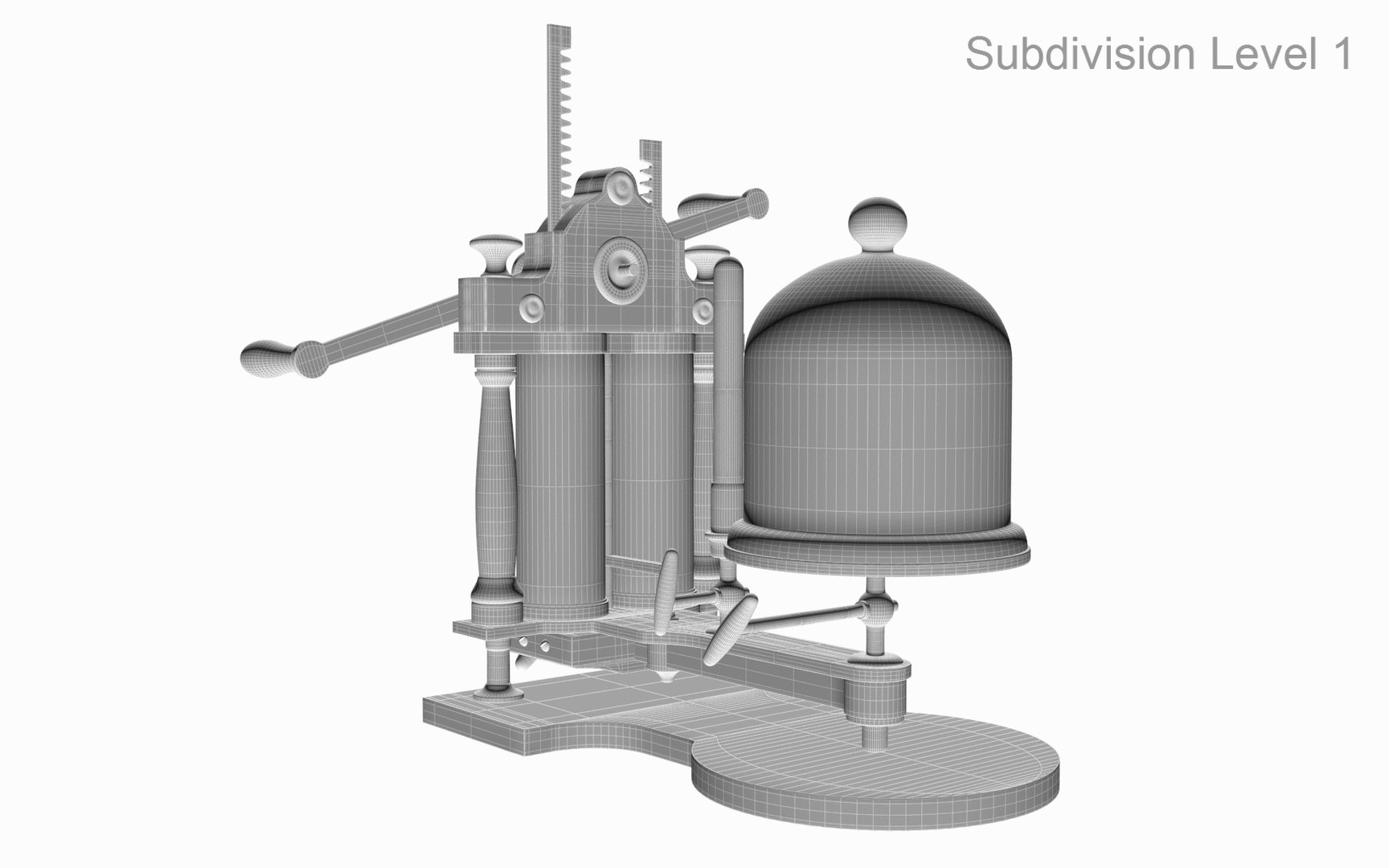 3d Brass Vacuum Pump Model