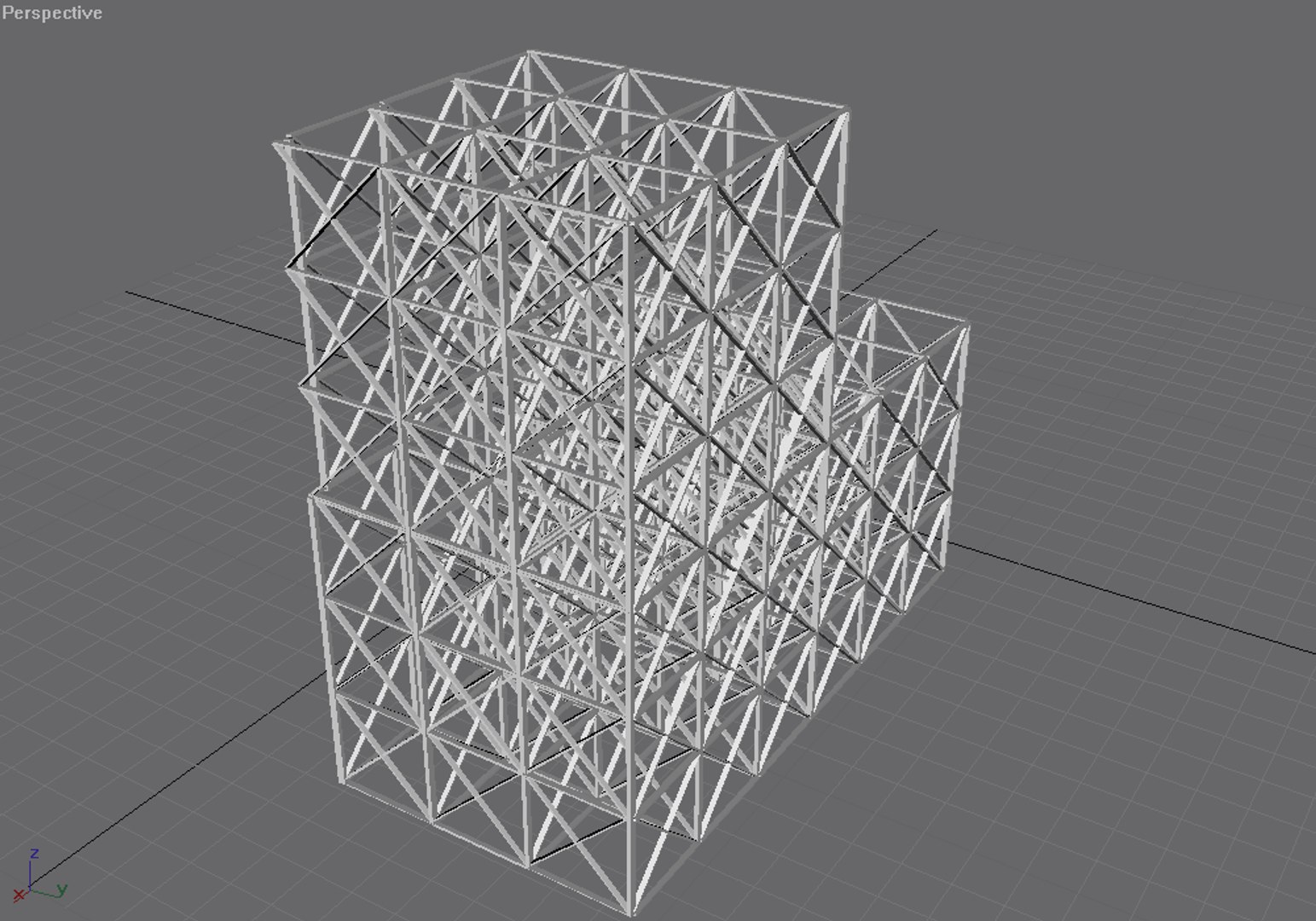 Girder Building 3d Model