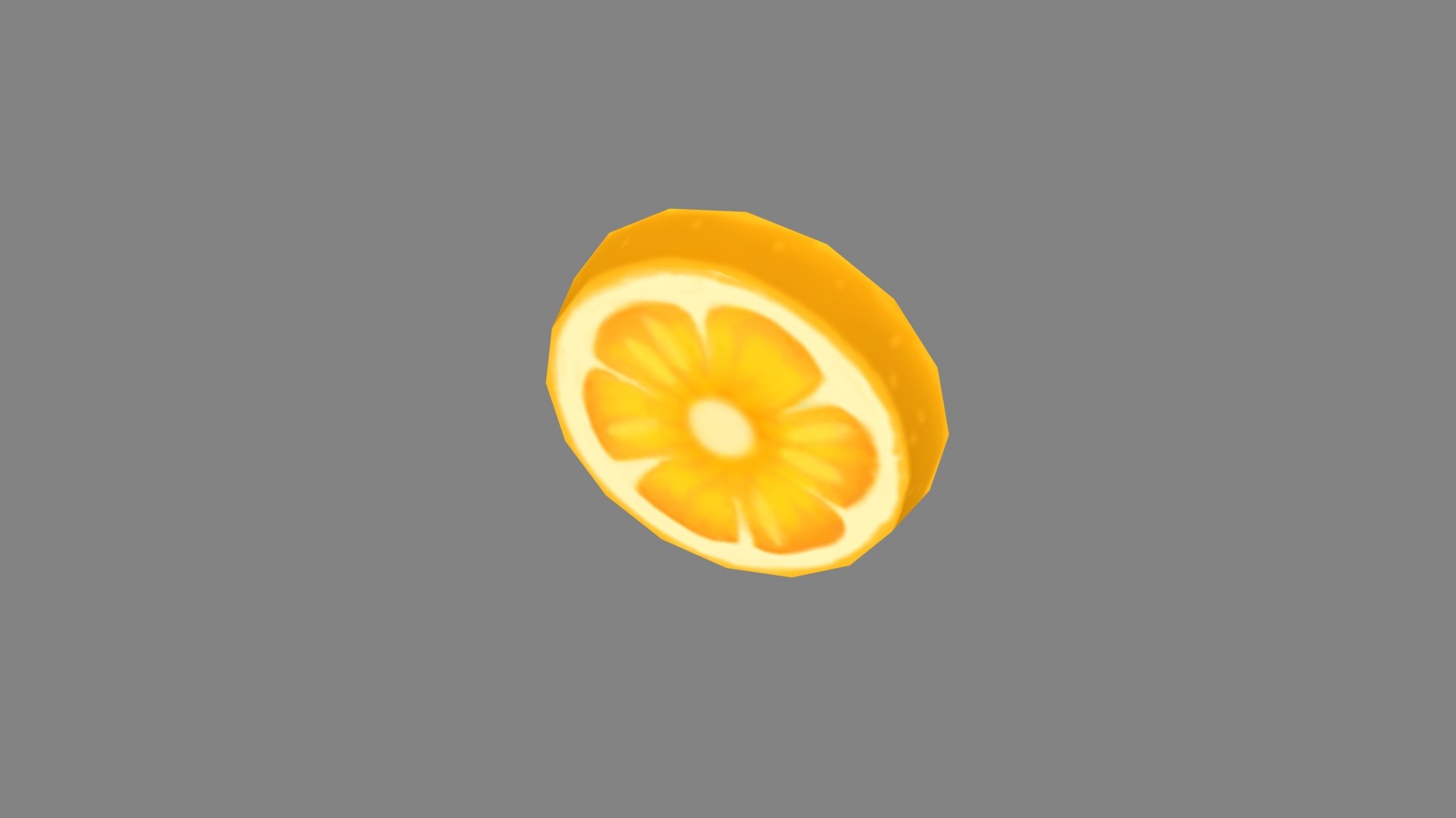 3D Cartoon Orange Slice Model - TurboSquid 1937426