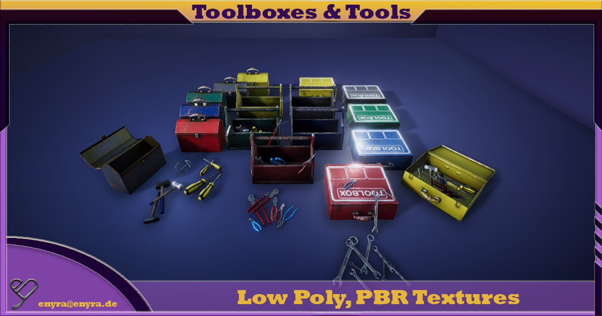 3D Pbr Toolboxes Tools Model - TurboSquid 1399612