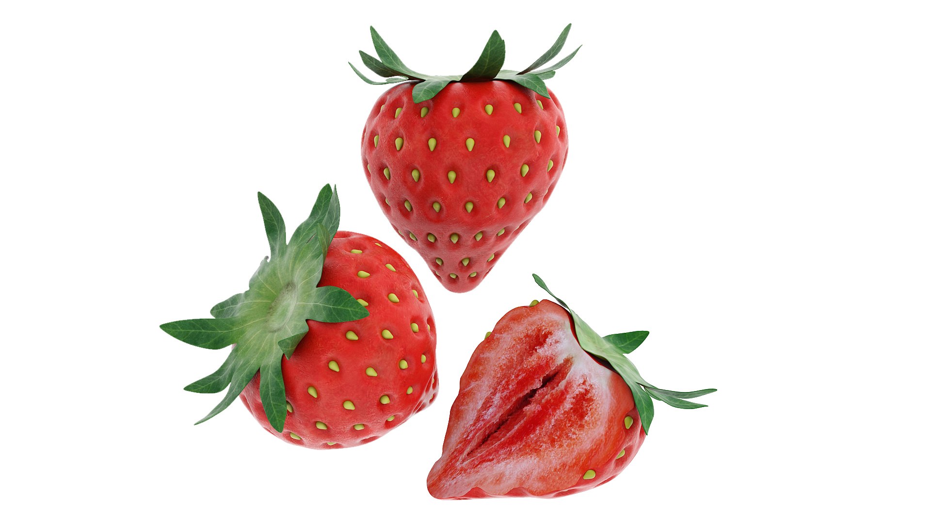 3D Model Strawberry - TurboSquid 1900050