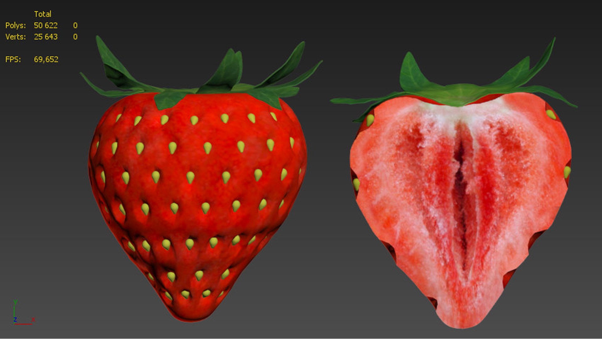 3D Model Strawberry - TurboSquid 1900050