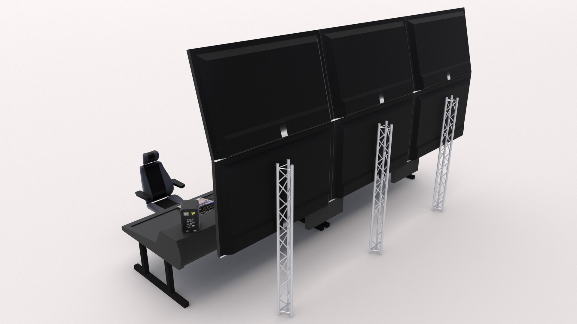Tv Production Control Room 3D Model - TurboSquid 1742037