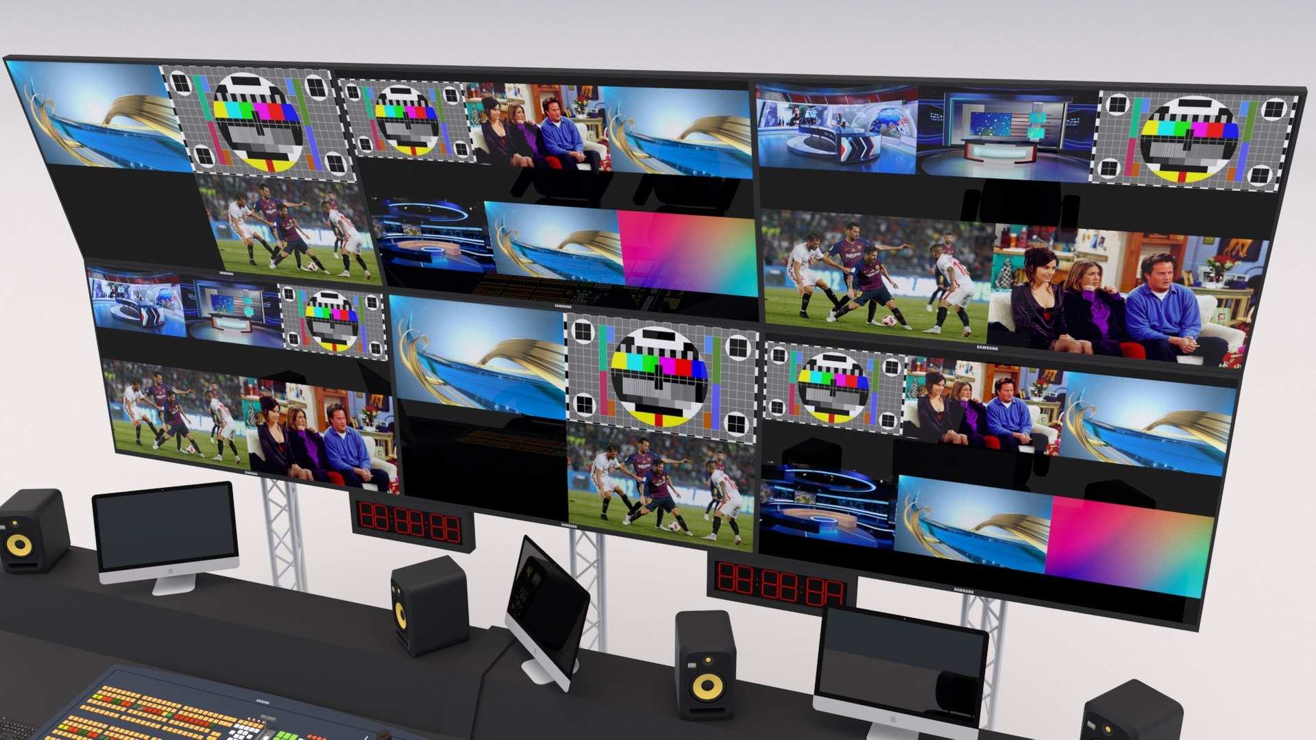 Tv Production Control Room 3D Model - TurboSquid 1742037