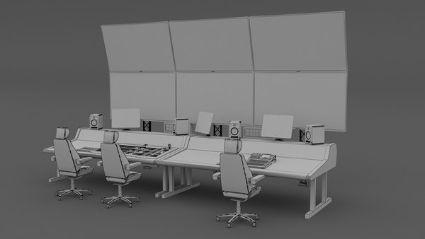 Tv Production Control Room 3D model - TurboSquid 1742037
