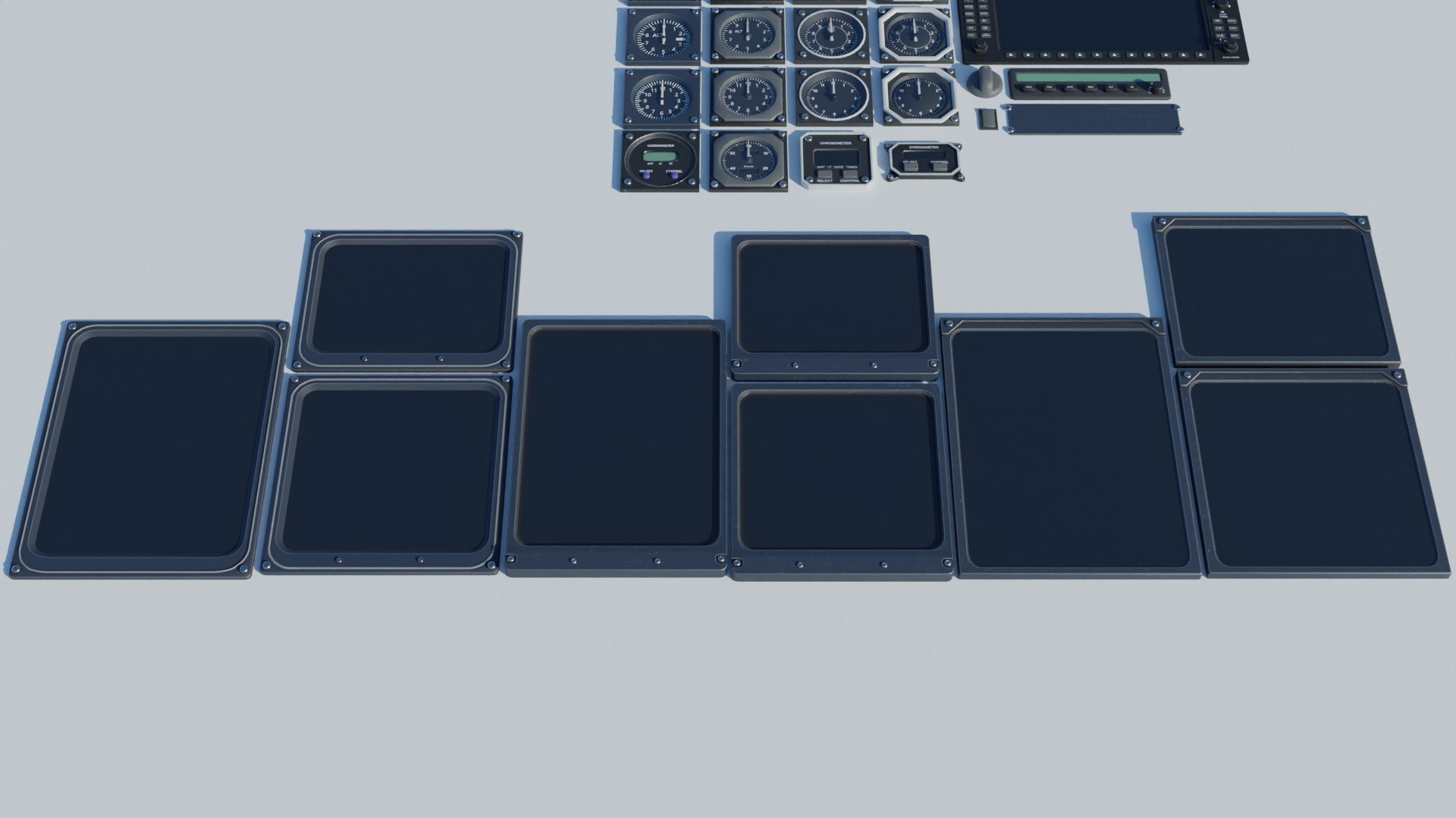 3D Model Airplane Instruments Pack Low-poly 3D Model - TurboSquid 2402054