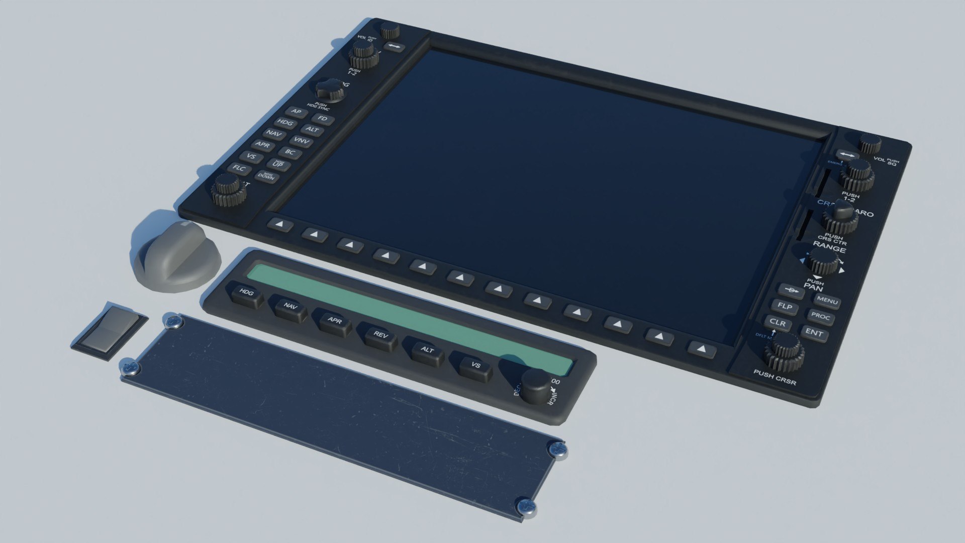 3D Model Airplane Instruments Pack Low-poly 3D Model - TurboSquid 2402054