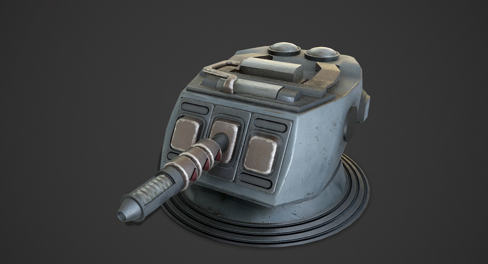 Heavy Laser Cannon 1 3D Model - TurboSquid 1407442