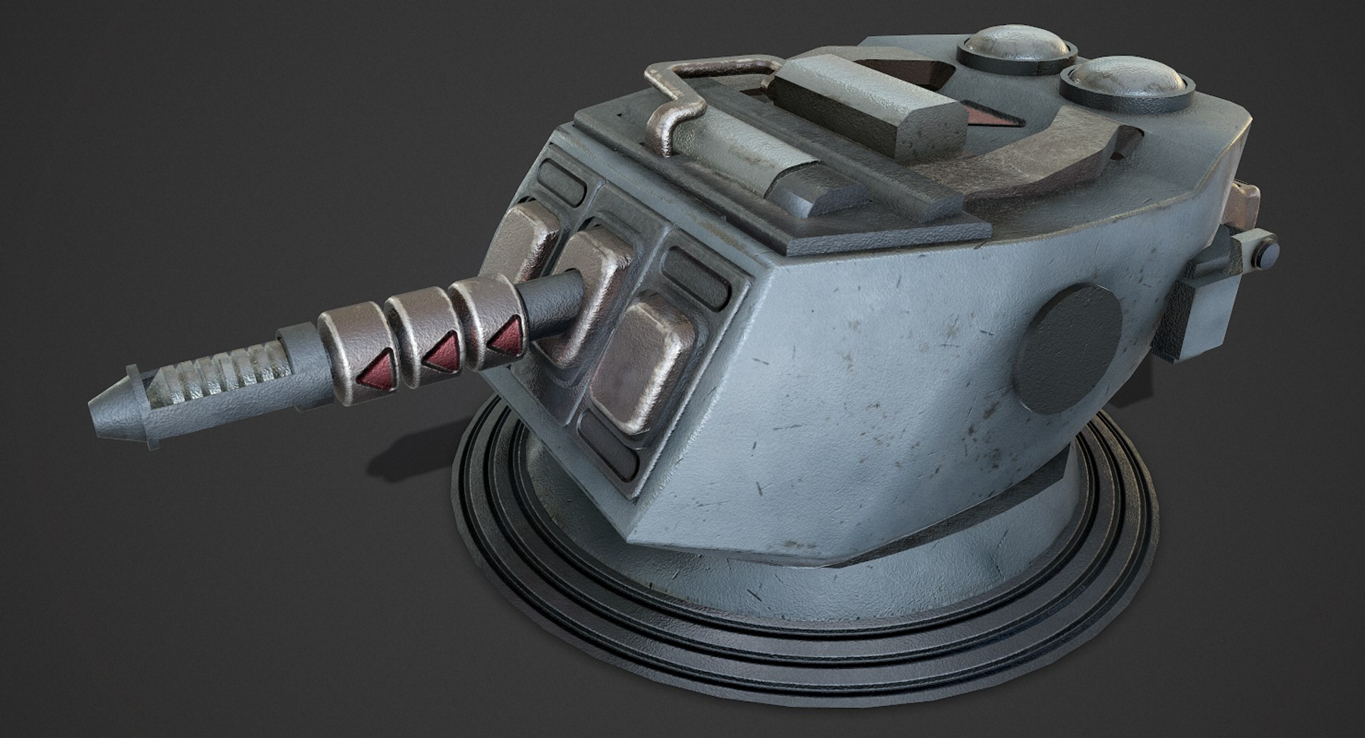 Heavy Laser Cannon 1 3D Model - TurboSquid 1407442