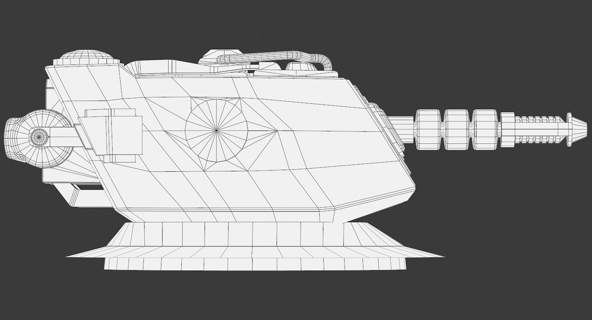 Heavy Laser Cannon 1 3D Model - TurboSquid 1407442