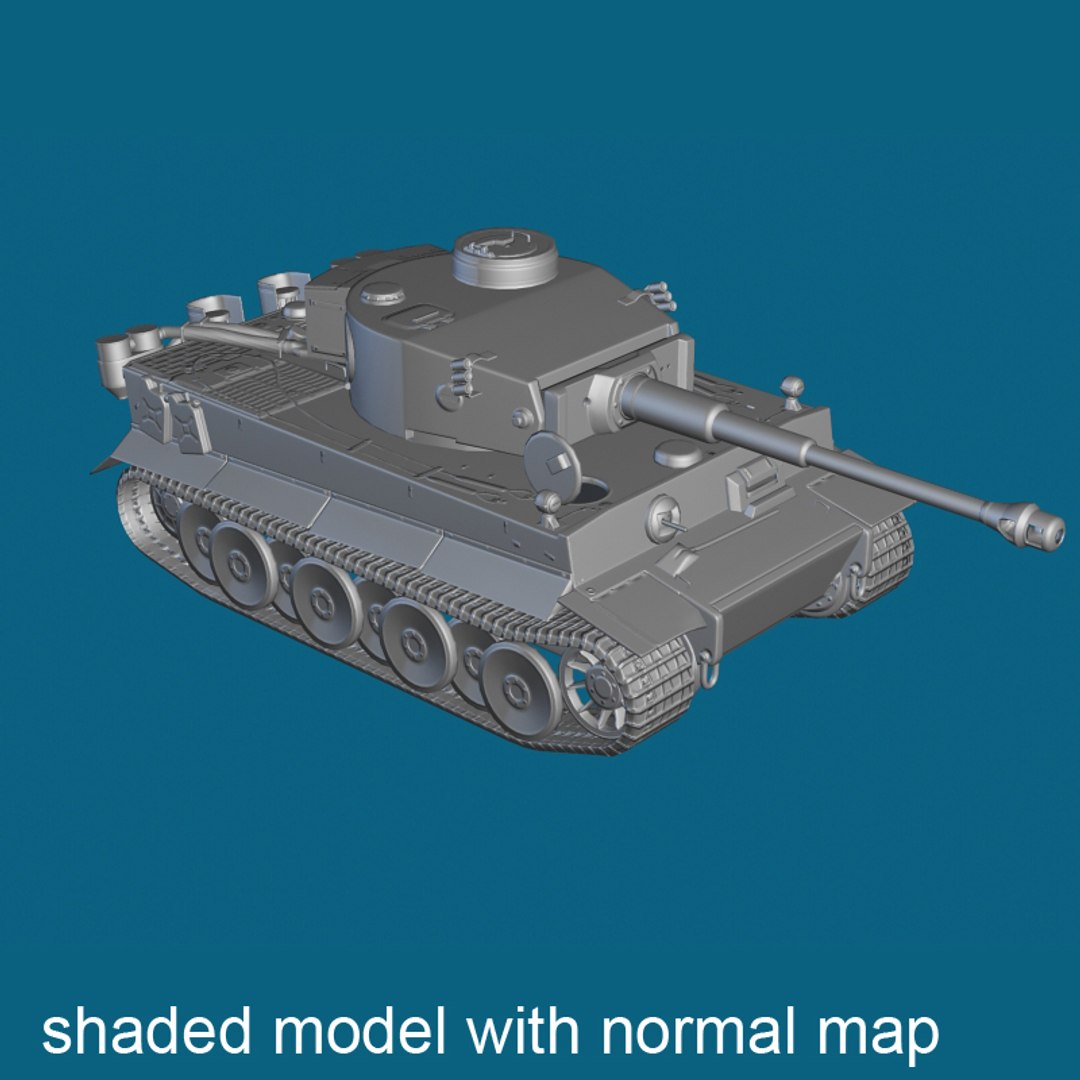 Next-gen German Tank Modeled Max