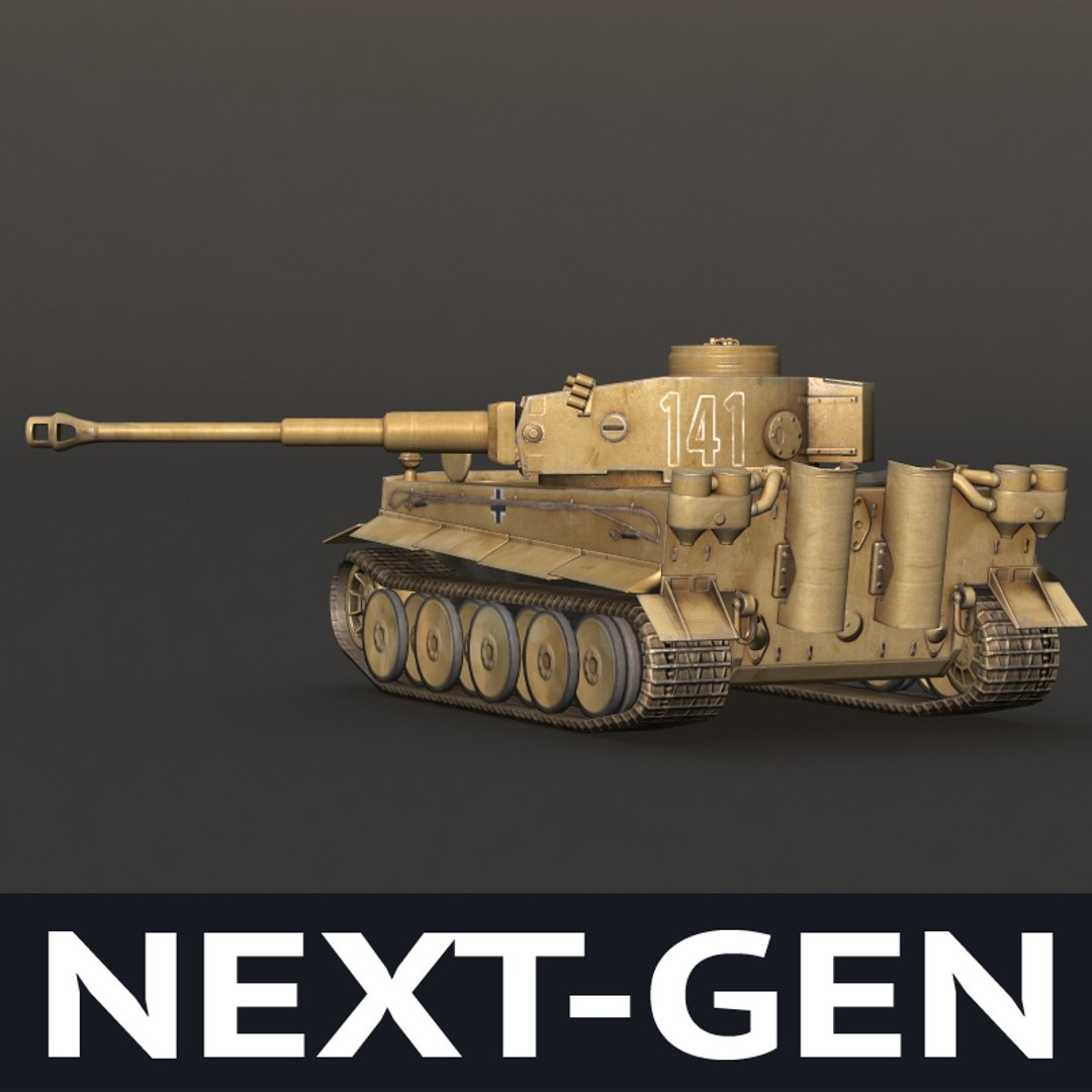 Next-gen German Tank Modeled Max