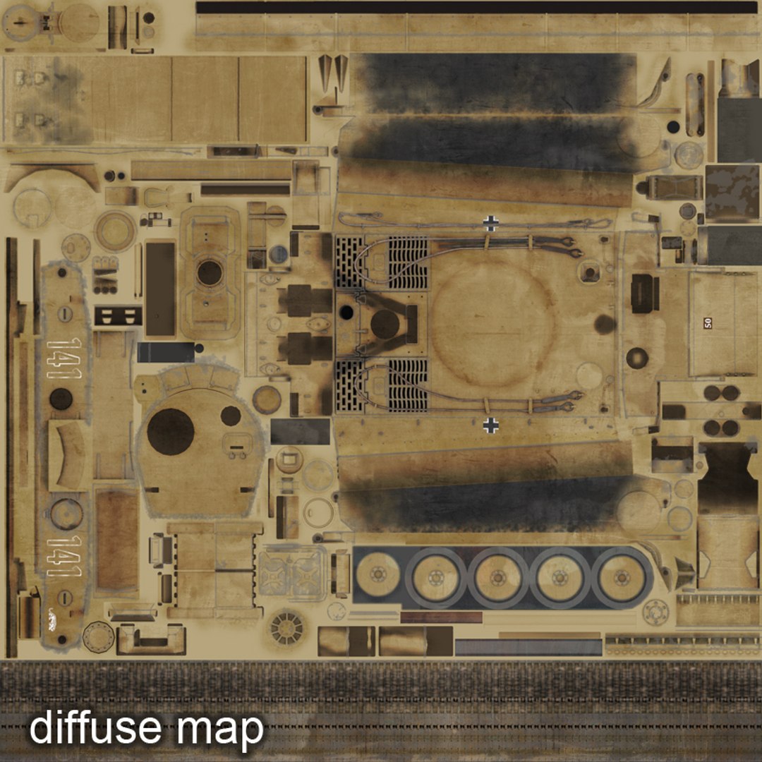 Next-gen German Tank Modeled Max