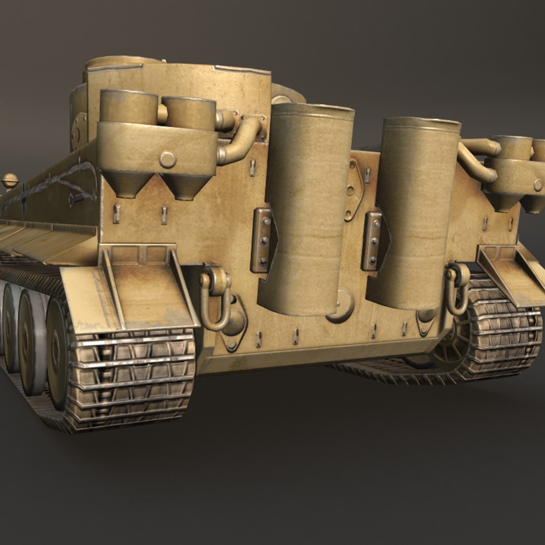 Next-gen German Tank Modeled Max
