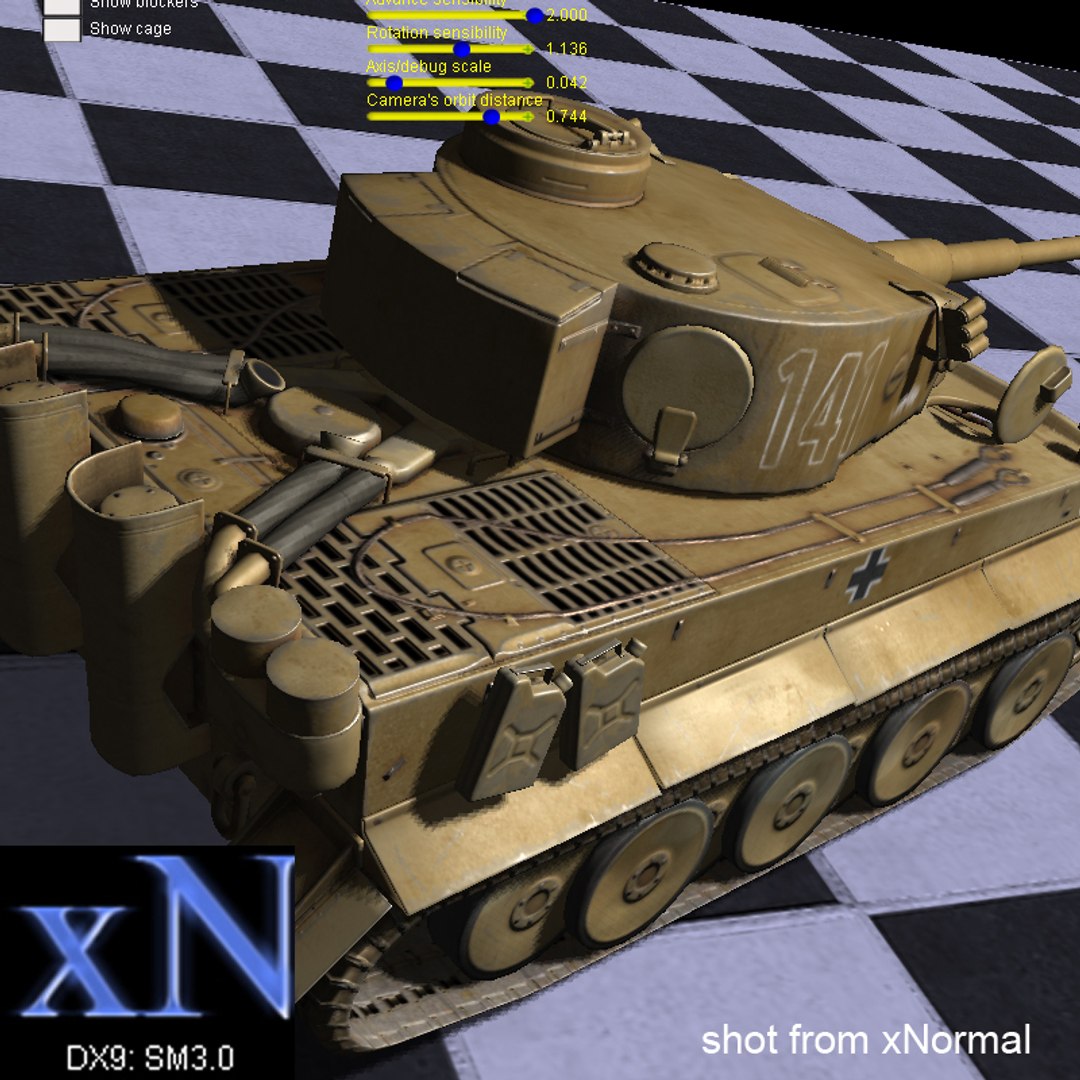 Next-gen German Tank Modeled Max