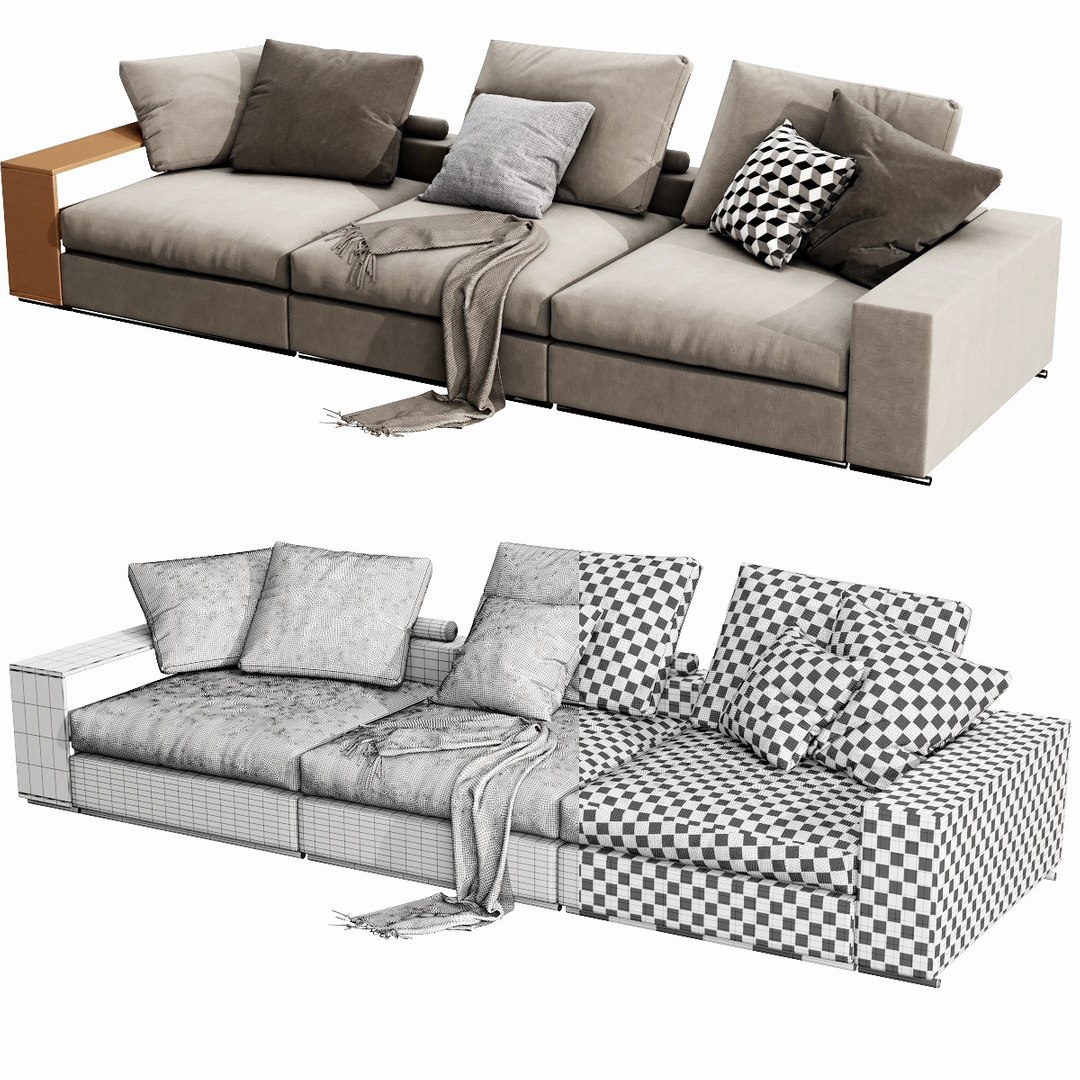 Flexform Groundpiece 3D Model - TurboSquid 1454823