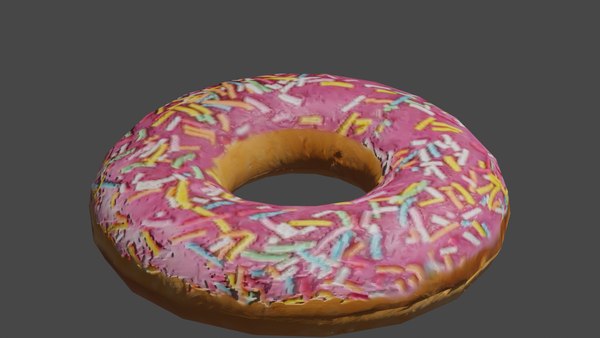 Donut Low Poly 3D-Modell - TurboSquid 1678739