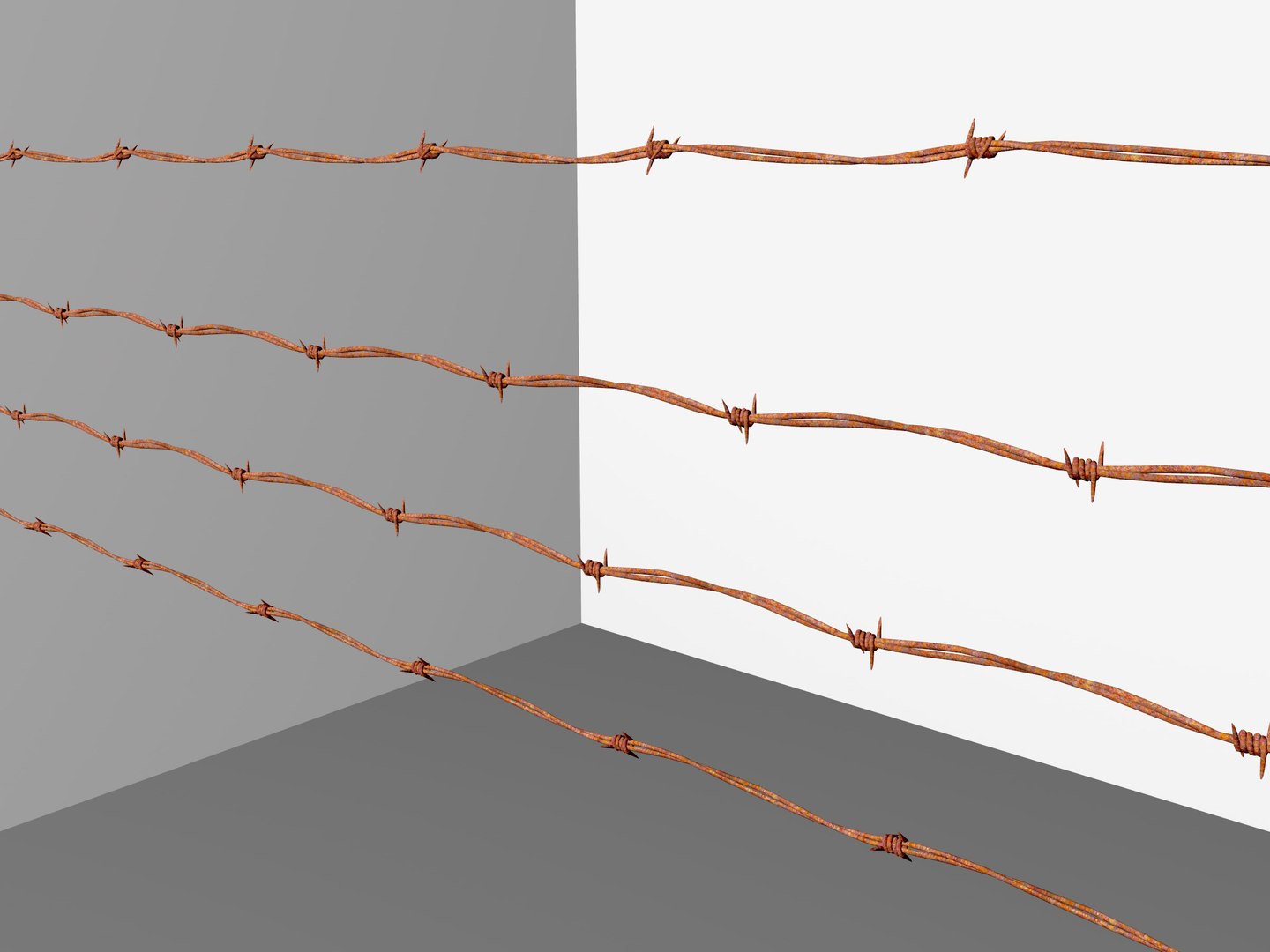 Barbed Wire 3D Model - TurboSquid 1274026