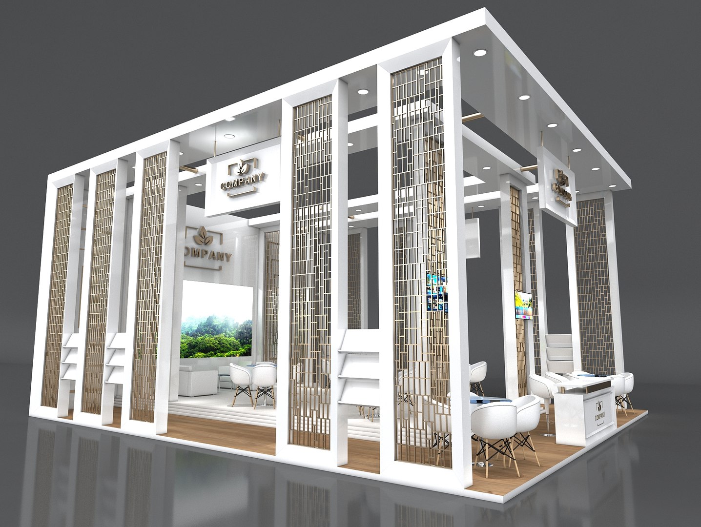 Exhibition Booth Stand Stall 3D - TurboSquid 1606498