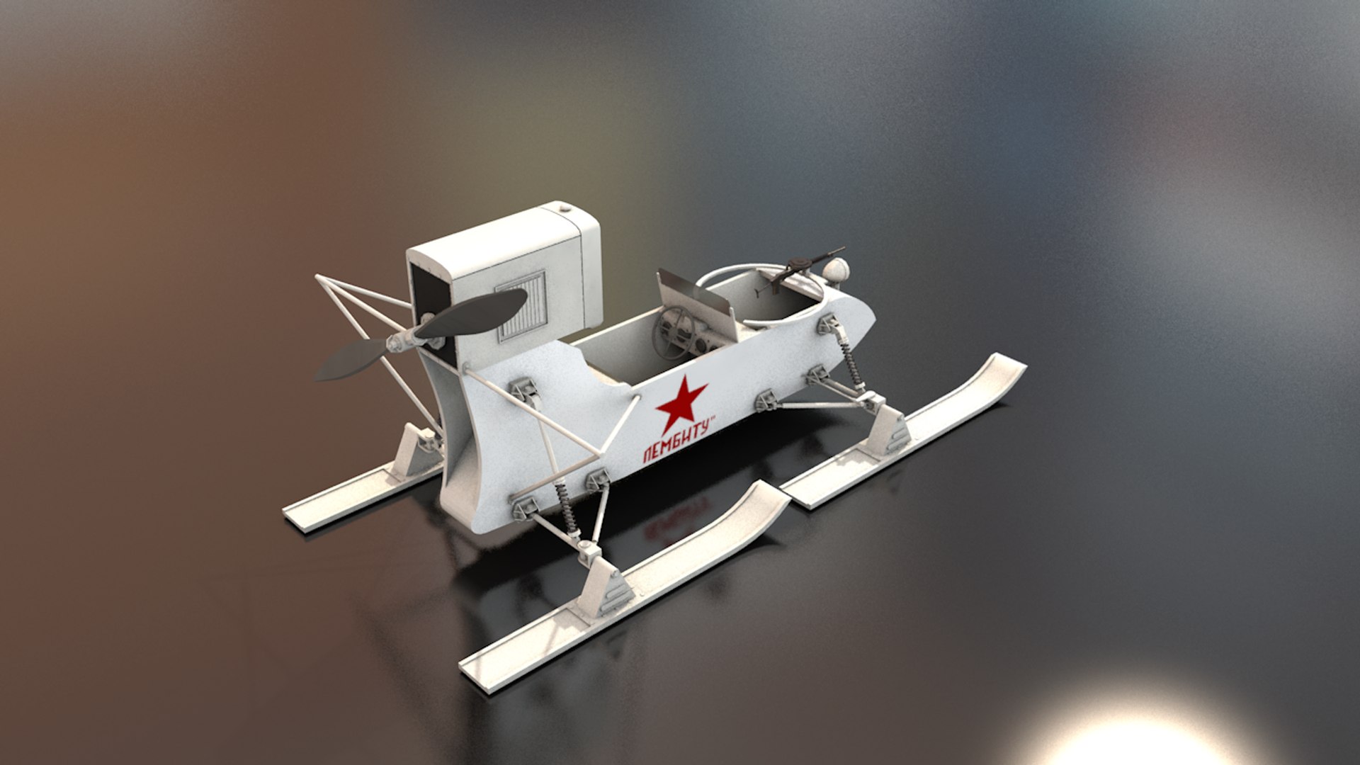 3D Soviet Aerosan Rf8 Military - TurboSquid 1444844
