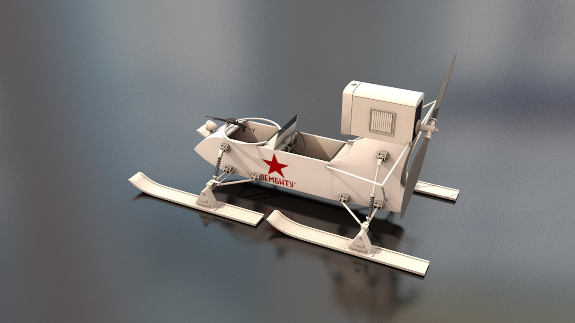 3D Soviet Aerosan Rf8 Military - TurboSquid 1444844